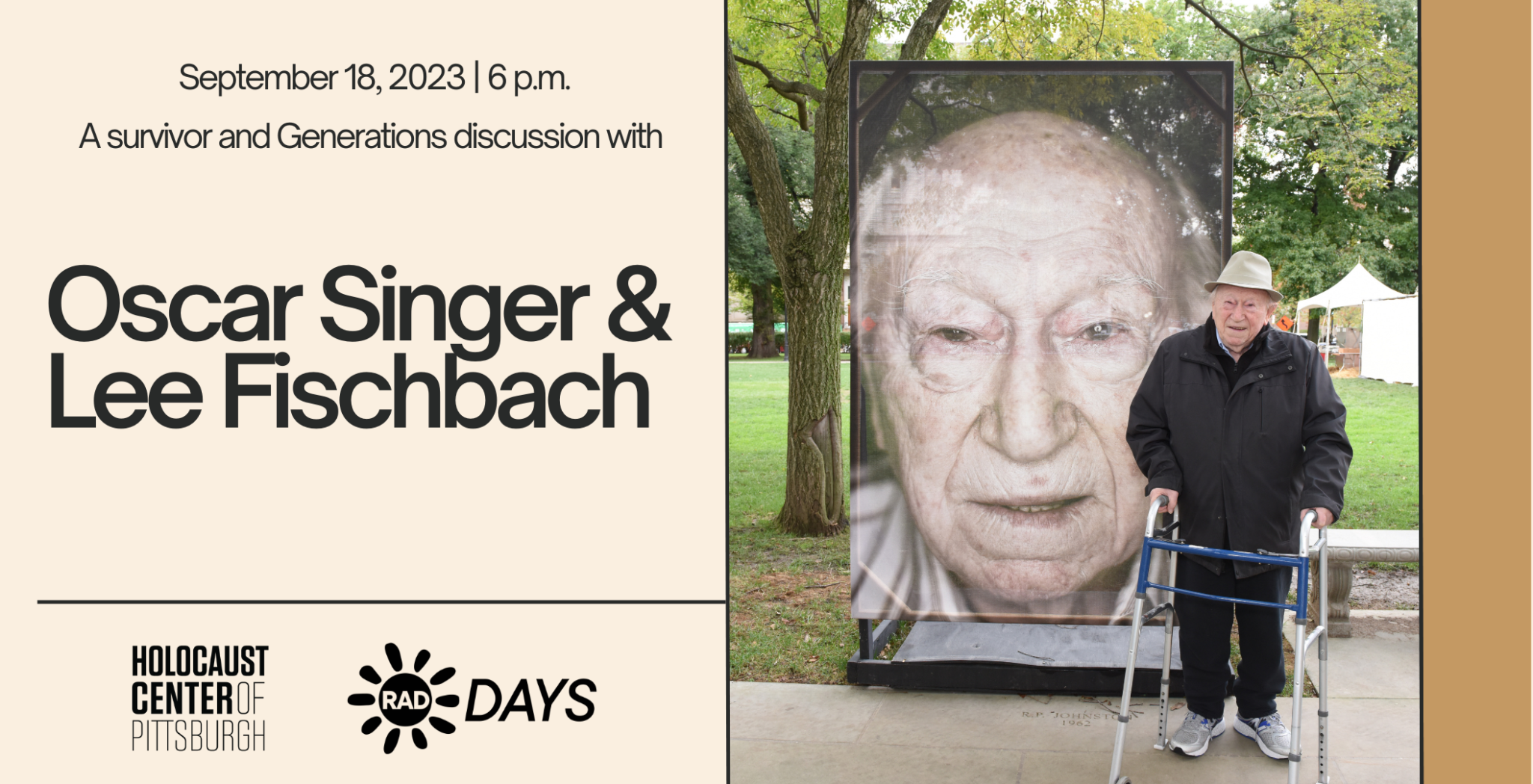 Speaker Series: Lee Fischbach and Oscar Singer - Holocaust Center of ...