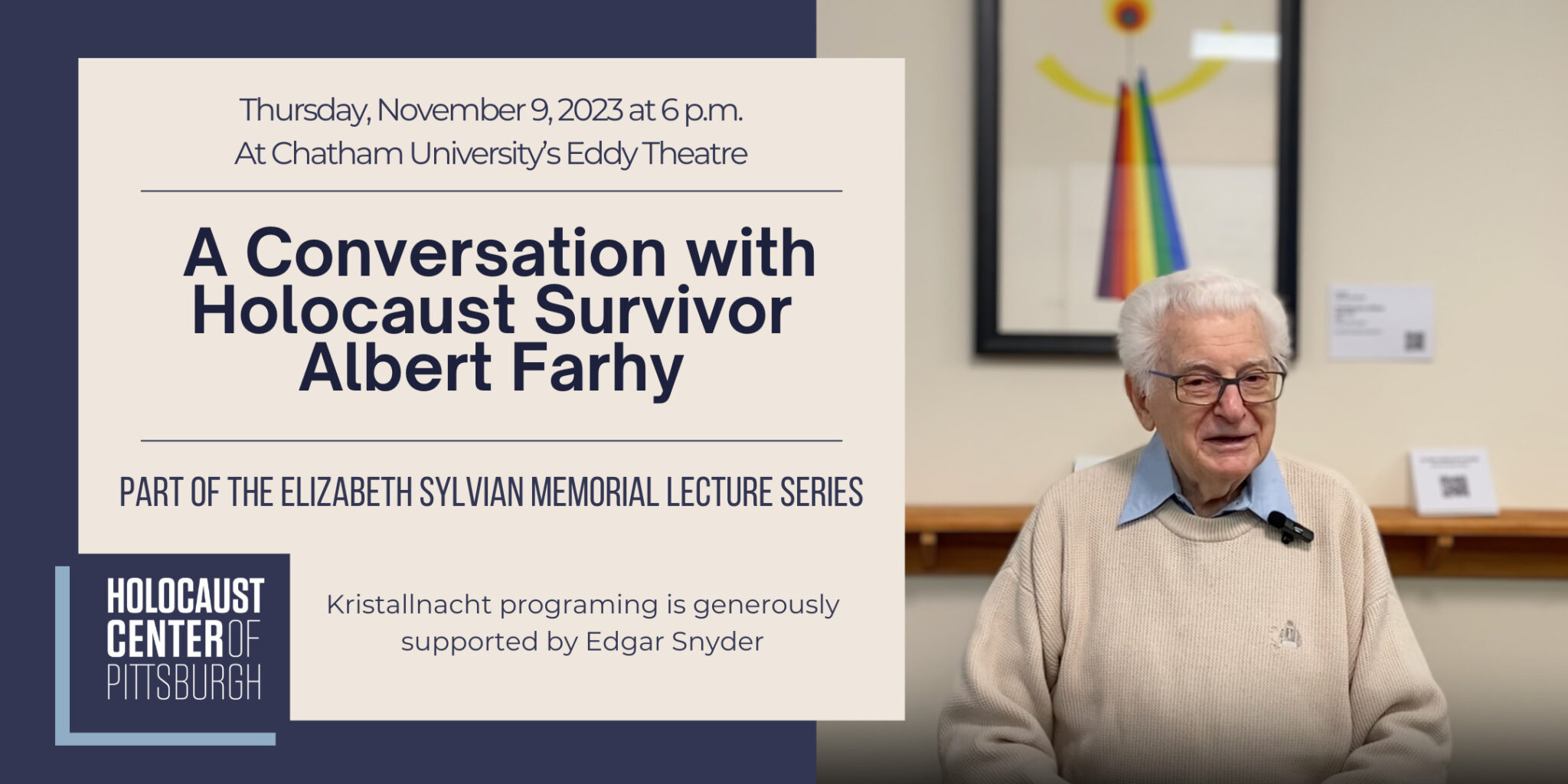 A Conversation with Holocaust Survivor Albert Farhy - Holocaust Center ...